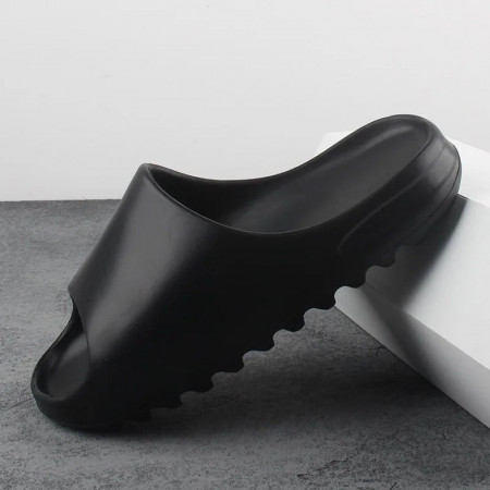 Papuci sport, unisex, inspirat din Adidas Yeezy Slide "Onyx"