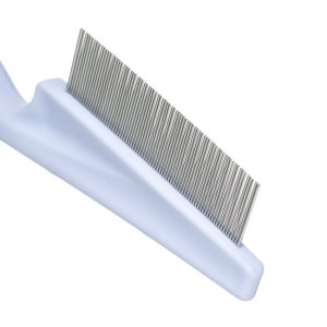 Pieptene pentru păduchi cu mâner și dinți metalici