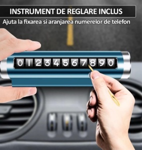 Suport numar de telefon pentru parcare temporara, ajustarea numerelor ...