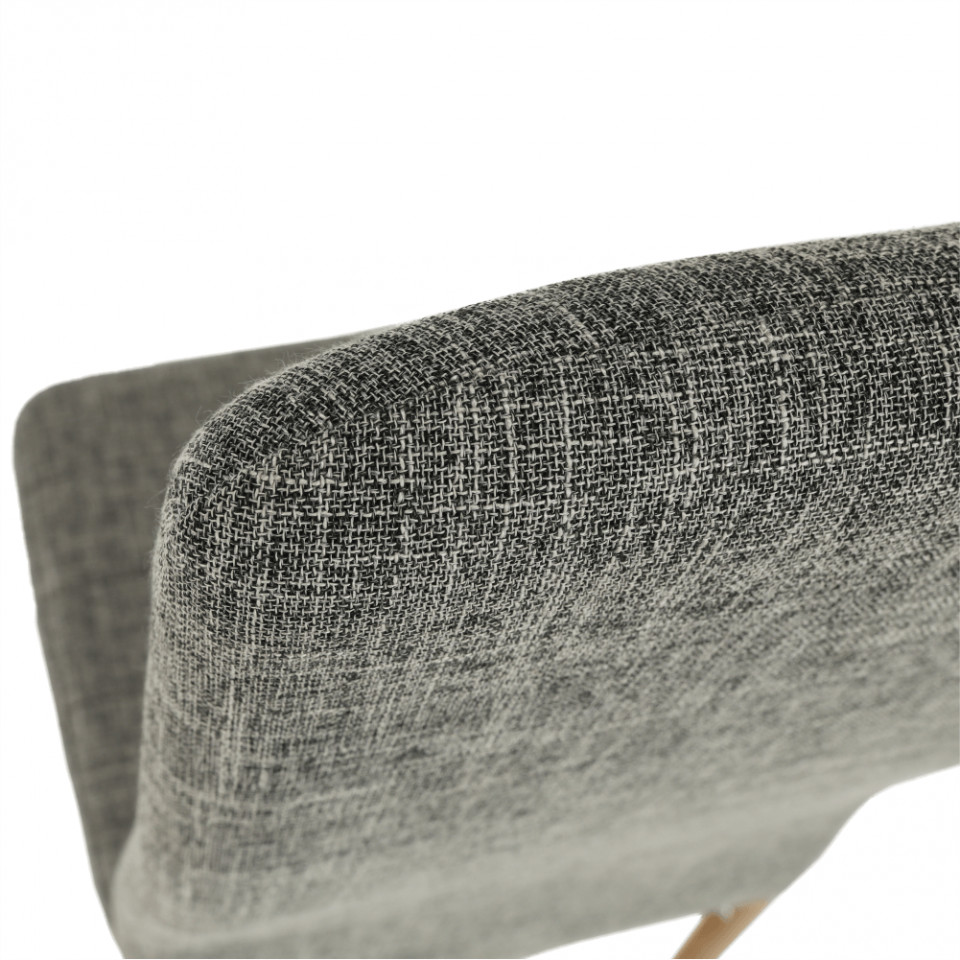 Scaun, material textil gri deschis/cadru metalic fag - TP203808