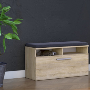 TEBAS102 - Bancuta, pantofar 85 x 35 x 46 cm, Sonoma