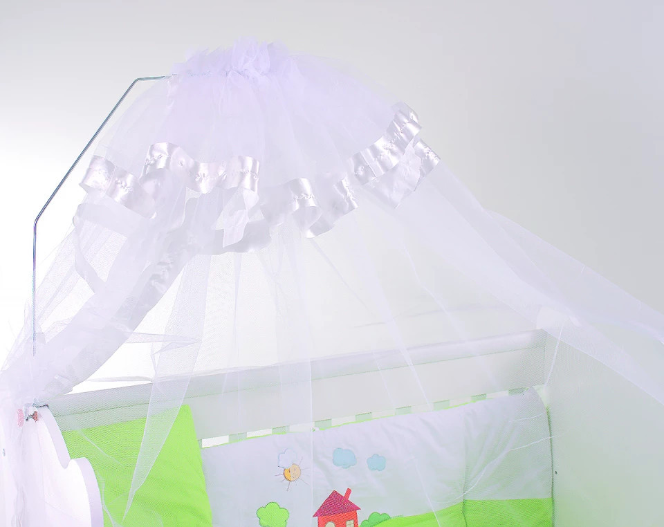 Балдахин за бебешко и детско легло бял Балдахини и стойки Бебешка ...