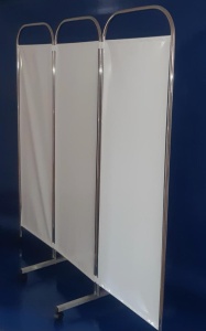 paravan medical cadru inox 3 elemente