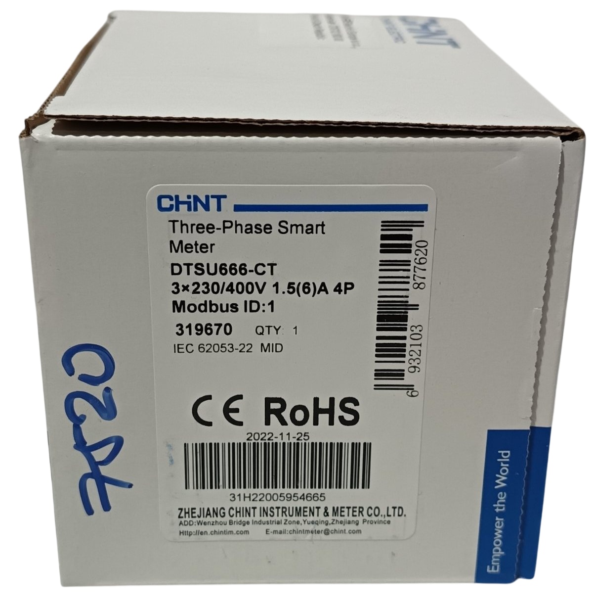 Smart Meter indirektni CHINT DTSU666 TPM-CT, 3-fazni