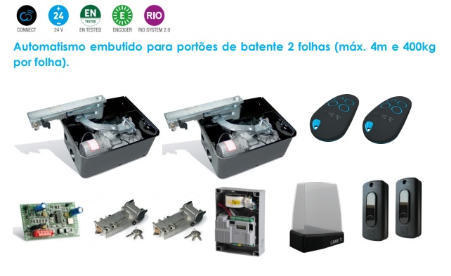 CAME FROG X 24VDC - KIT 8K01MI-007 - Automatismo embutido para portões ...