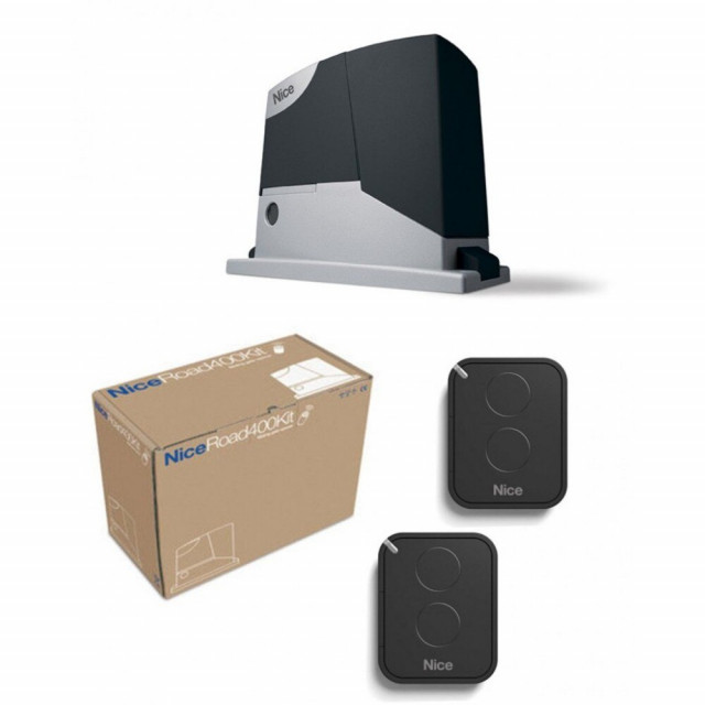 RD400KCE - NICE Kit para portão de correr até 400kgs, 24V