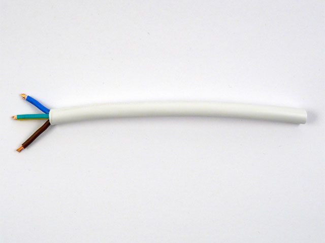 Cabo Fléxivel H05VV-F3G2,5 (FVV) branco PREÇO POR METRO