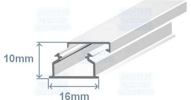 10020 CBR CALHA 16X10 BRANCA 5603011035181