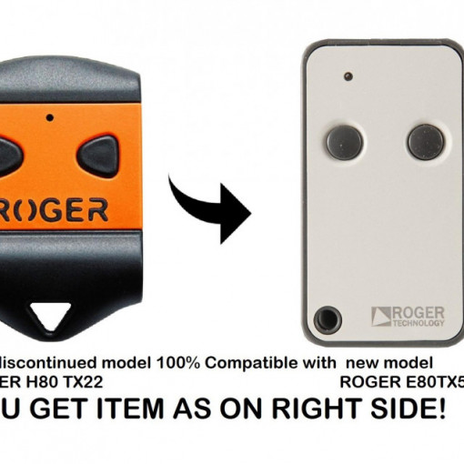 Comando ROGER - Emissor Quadricanal E80/TX52R/2