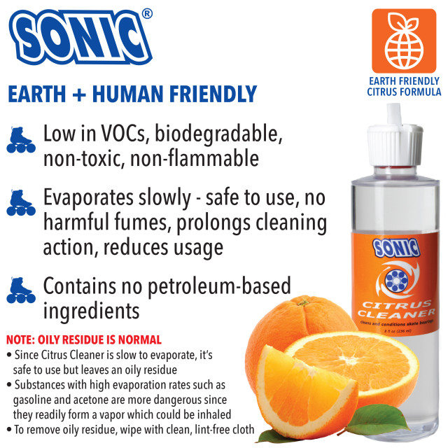 SONIC Citrus Bearing Cleaner 236ml - Limpeza de Rolamentos