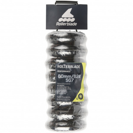 Rollerblade Wheels/Bearing XT 80mm/82A (Pack 8 Rodas+Rolamentos SG7)