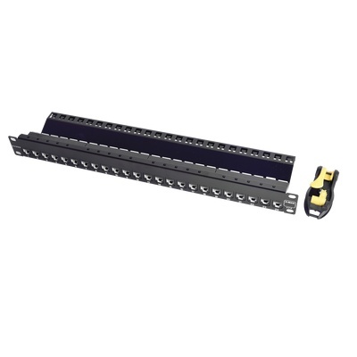 SIEMON Z6-PNL-24K Patch Panel UTP Z-MAX de 24 Puertos Precargado con ...