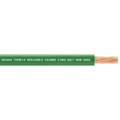 INDIANA SLY-291-GRN/100 6 AWG / Cable Electrico / 1 Conductor / Cobre ...