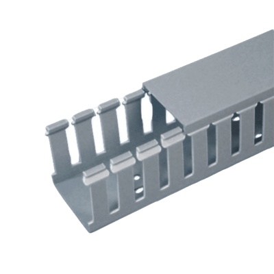 PANDUIT FC1X4LG2 Canaleta Ranurada de PVC con Tapa Tipo F 32 mm de ...