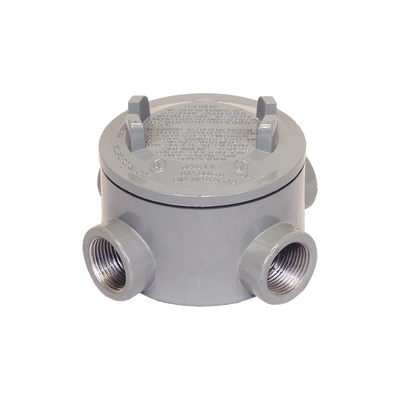 RAWELT GRX-0606 Caja para Areas Peligrosas con Tapa Tipo GRX de 2" (51 mm) / Con 4 Entradas ...
