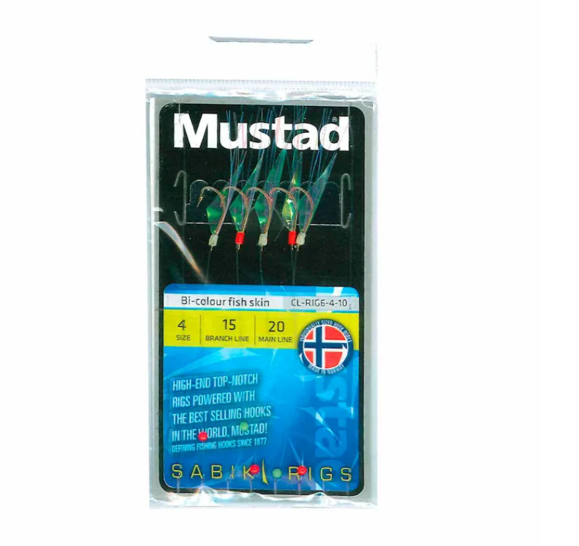 TAPARINA MUSTAD BI COLOUR FISH SKIN NR.8 5BUC