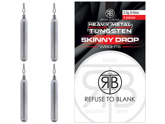 LEST DROP SHOT RTB TUNGSTEN SKINNY DROP WEIGHTS