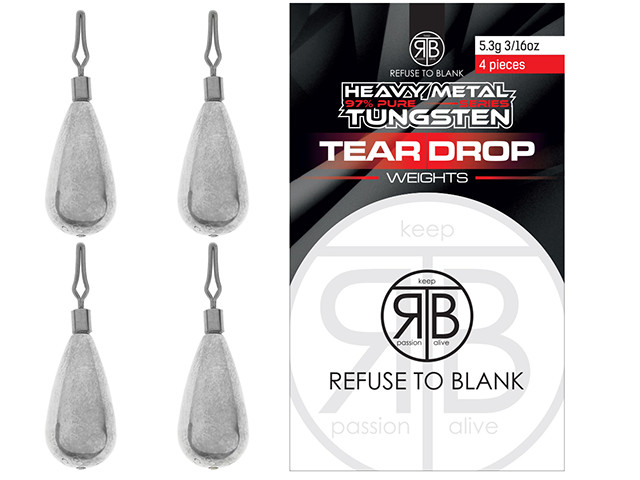 LEST DROP SHOT RTB TUNGSTEN TEAR DROP WEIGHTS
