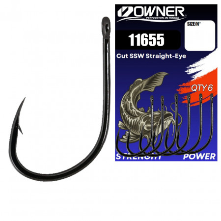 CARLIG OWNER 11655 CUT SSW STRAIGHT-EYE NO: 3/0 BUC/PAC 6