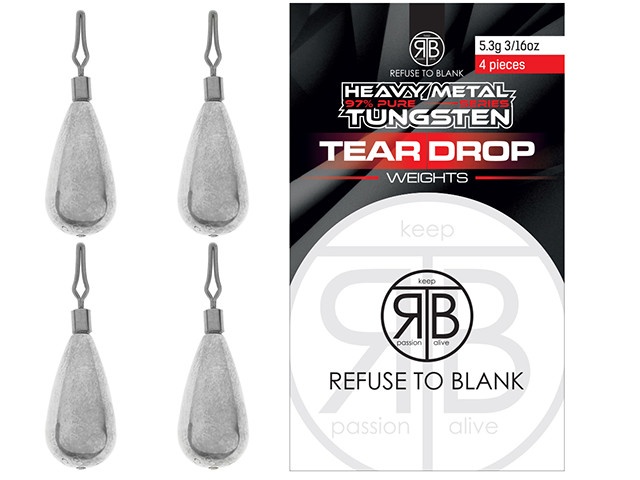 LEST DROP SHOT RTB TUNGSTEN TEAR DROP WEIGHTS