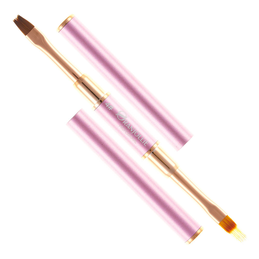 Pensula 2 capete rose gold X28-4 Oranjollie