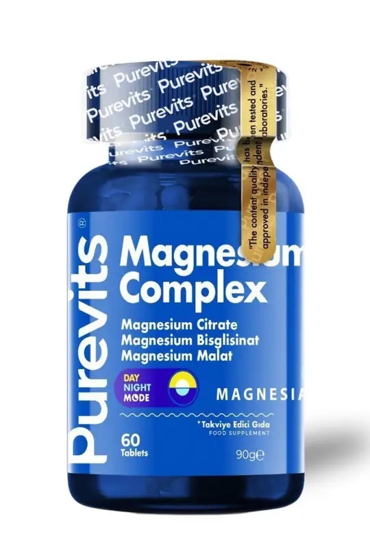 Magneziu Complex – Citrat, Bisglicinat și Malat – 200 mg – 60 Tablete ...