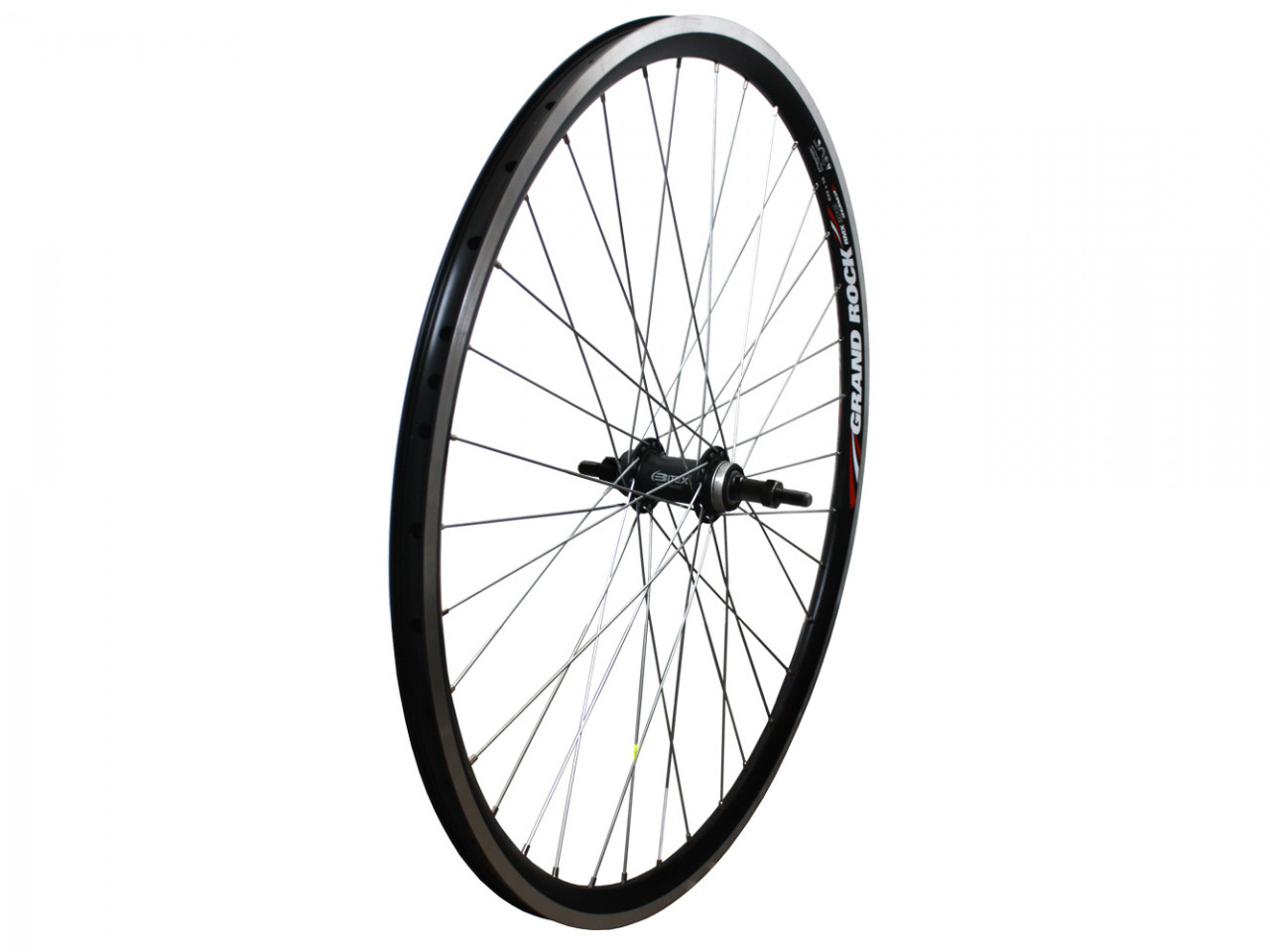 Roata spate Remerx 26' Grand Rock neagra/butuc Bitex cu filet ax cu piulite