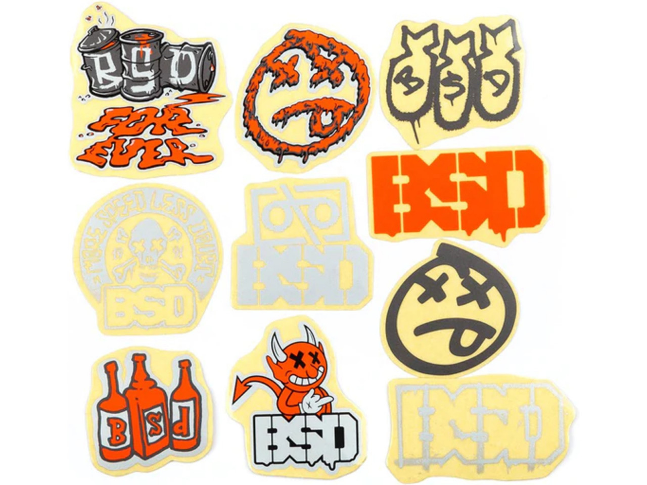 Sticker BSD 10 PACK MIXED