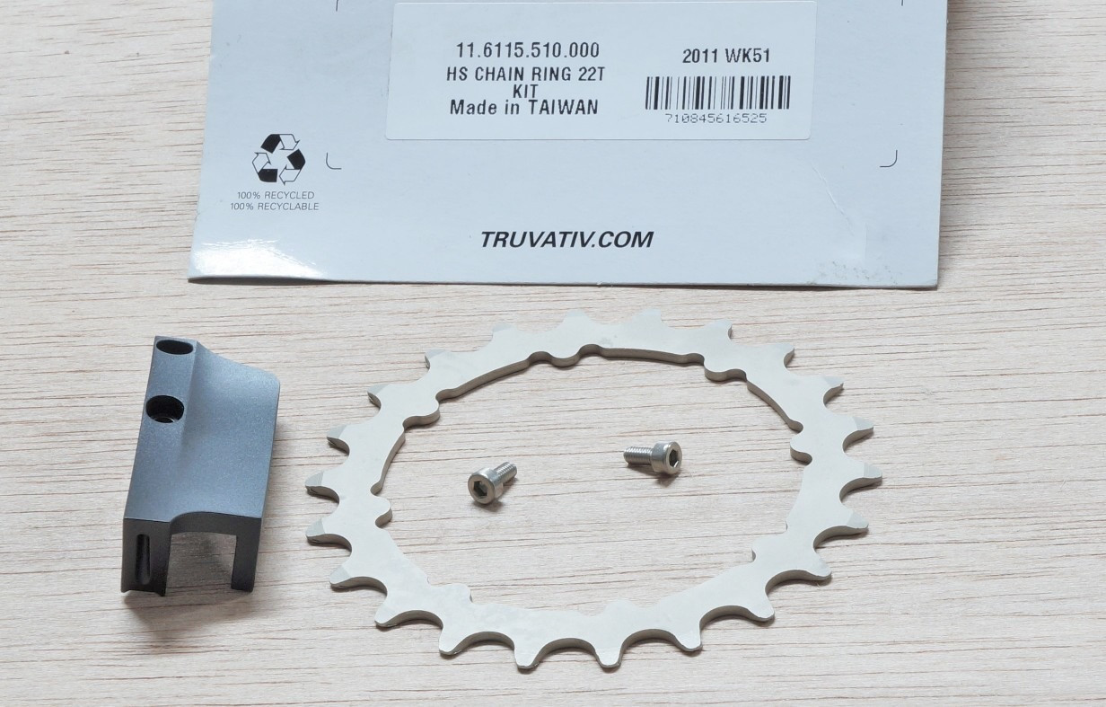 Placa Truvativ HammerSchmidt Chain Ring / Guide 22T Kit