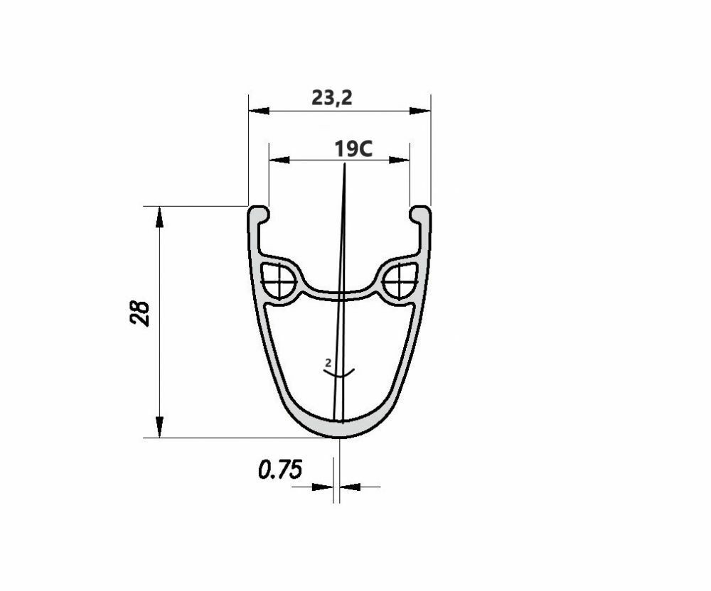 Janta MACH 1 GRAVEL 19 DISC 28' - (700 x 19C) - 32H Negru
