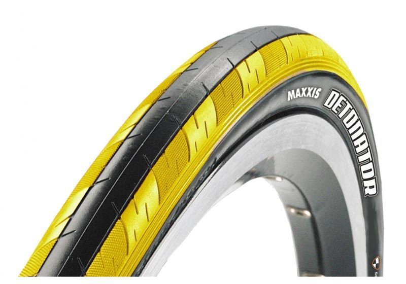 Anvelopa 26X1.25 Maxxis Detonator black/yellow 60TPI wire Road