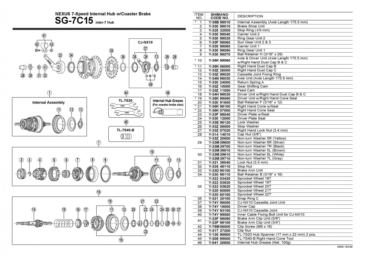 Clema de prindere pentru bratul de frana Nexus SG-7C12 (3/4)