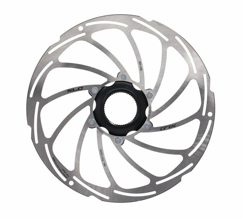 Disc frana XLC rotor BR-X86 203/1.85MM, SILVER, CENTERLOCK, 203G