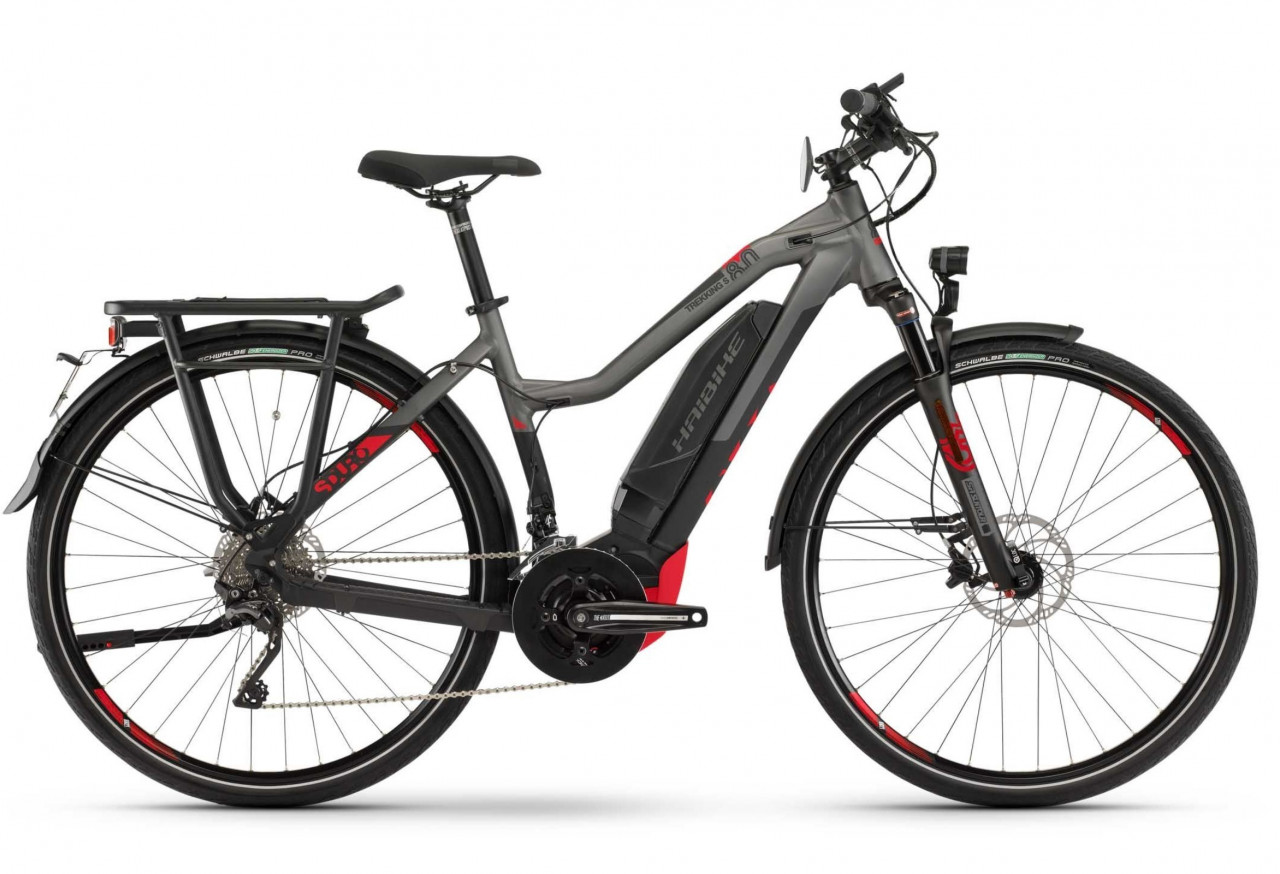 E-Bike Haibike Sduro Trekking S 8.0 women 500Wh YWC black/titan/red mat