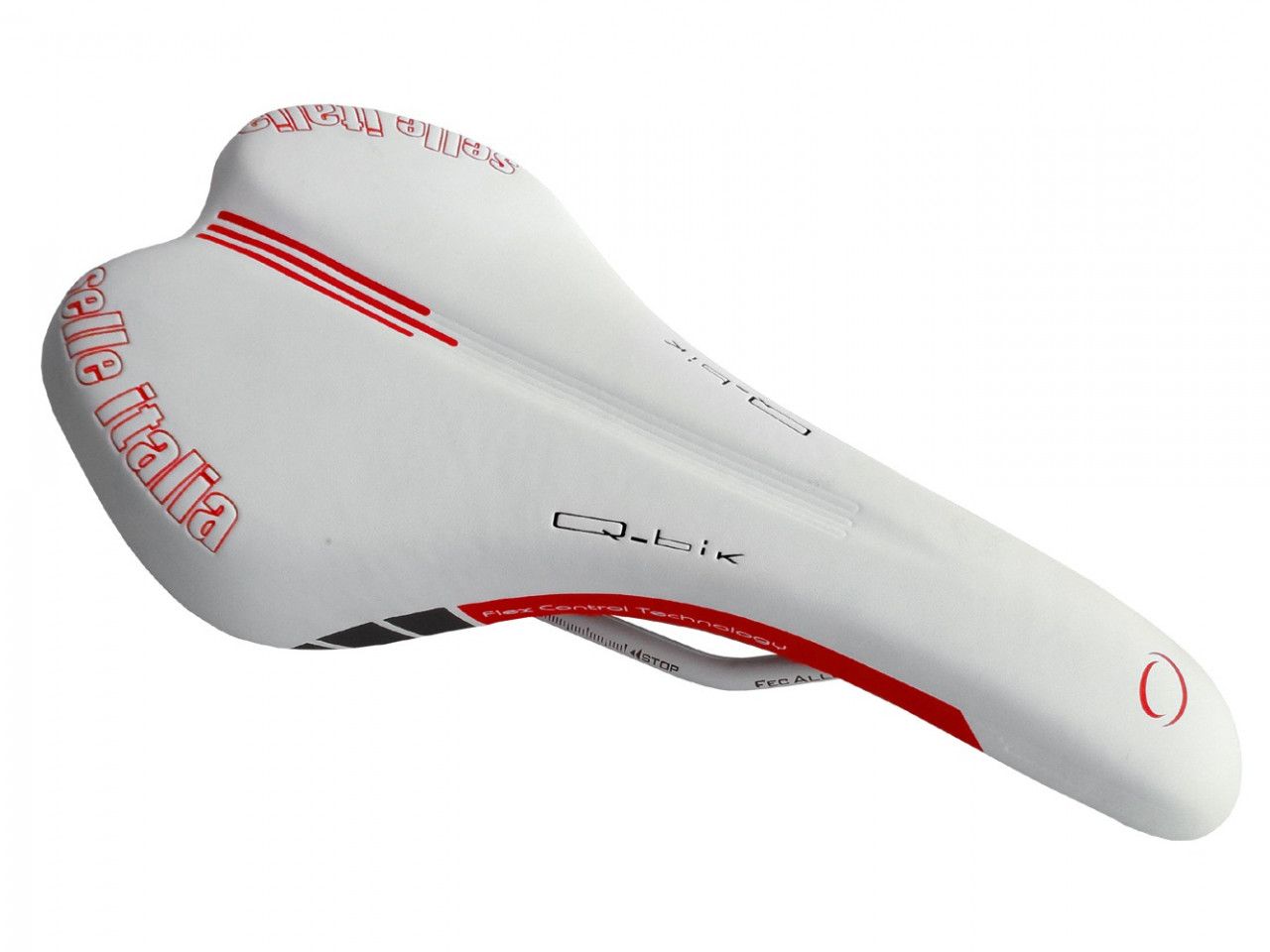 Sa Selle Italia Q-Bik FlexC Fec Alloy alb/negru/rosu