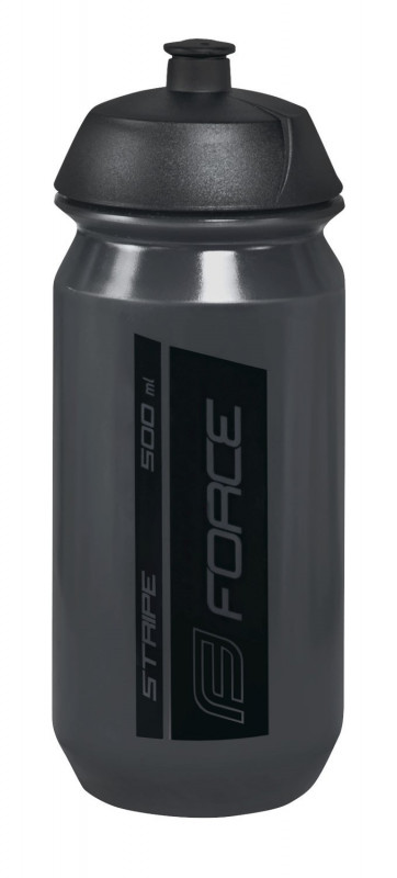 Bidon Force Stripe 0.5l negru transparent