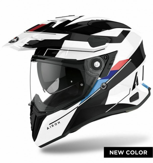 Casca Airoh Commander Skill White Gloss