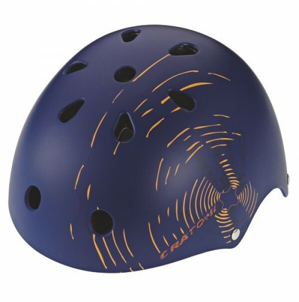 Casca BMX Cratoni X-Up,albastru portocaliu mat