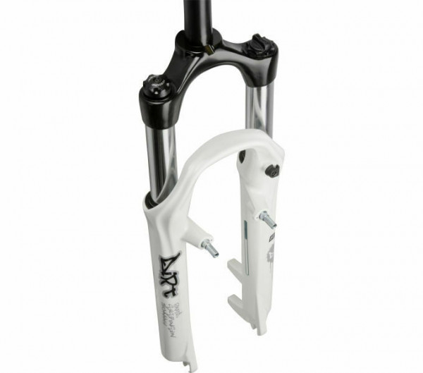 Furca telescopica RST 26" Dirt RA 100mm, Alba