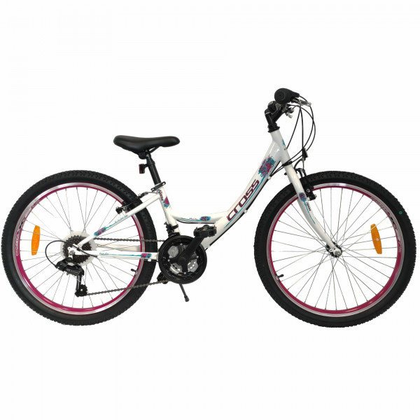 Bicicleta CROSS Alissa - 24'' junior - Alb