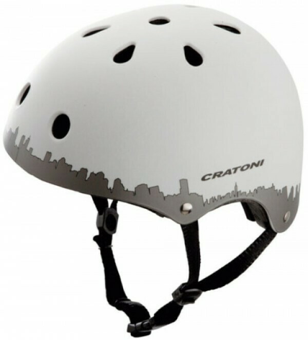 Casca BMX Cratoni X-UP,alb-argintiu mat,400gr.,Onesize