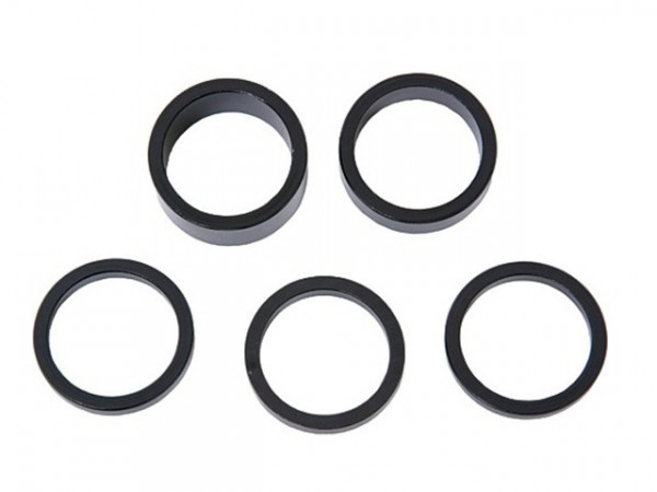 Distantier furca Contec 1-1/8" 3*5mm 1*10mm 1*15mm negre