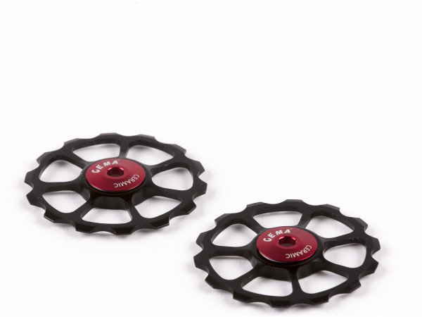 Rotite schimbator 12V Pulley wheels Ceramic - black