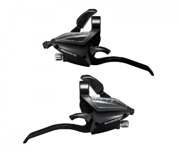 Manete schimbator/frana Shimano ST-EF500-4A, 3x7 vit., 4 degete, pt. V-brake