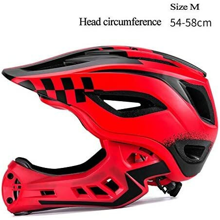 Casca copii Rockbros Full-Face pentru Downhill rosu