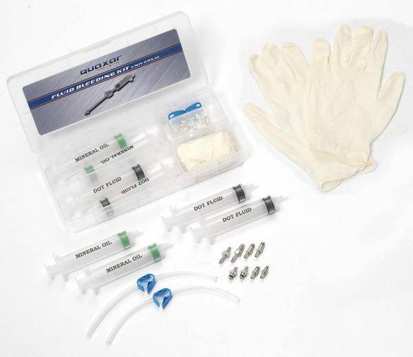 Universal bleed kit for hydraulic brakes