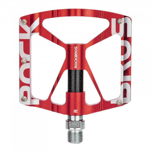 Pedale ROCKBROS MTB 9/16' Anti-Alunecare Aluminiu, Roșii
