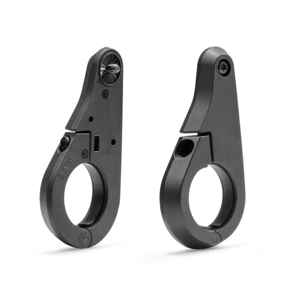 Set clamp ABS housing, incl. rubber inserts and screws