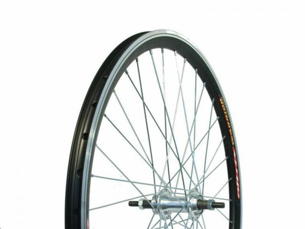 Roata spate 28''/29'' 622, janta dubla Warrior negru, butuc aluminiu filet