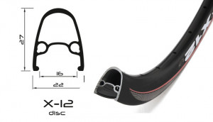 Roata spate Crosser X12 28" QR Disc caseta butuc Shimano HM475 negru